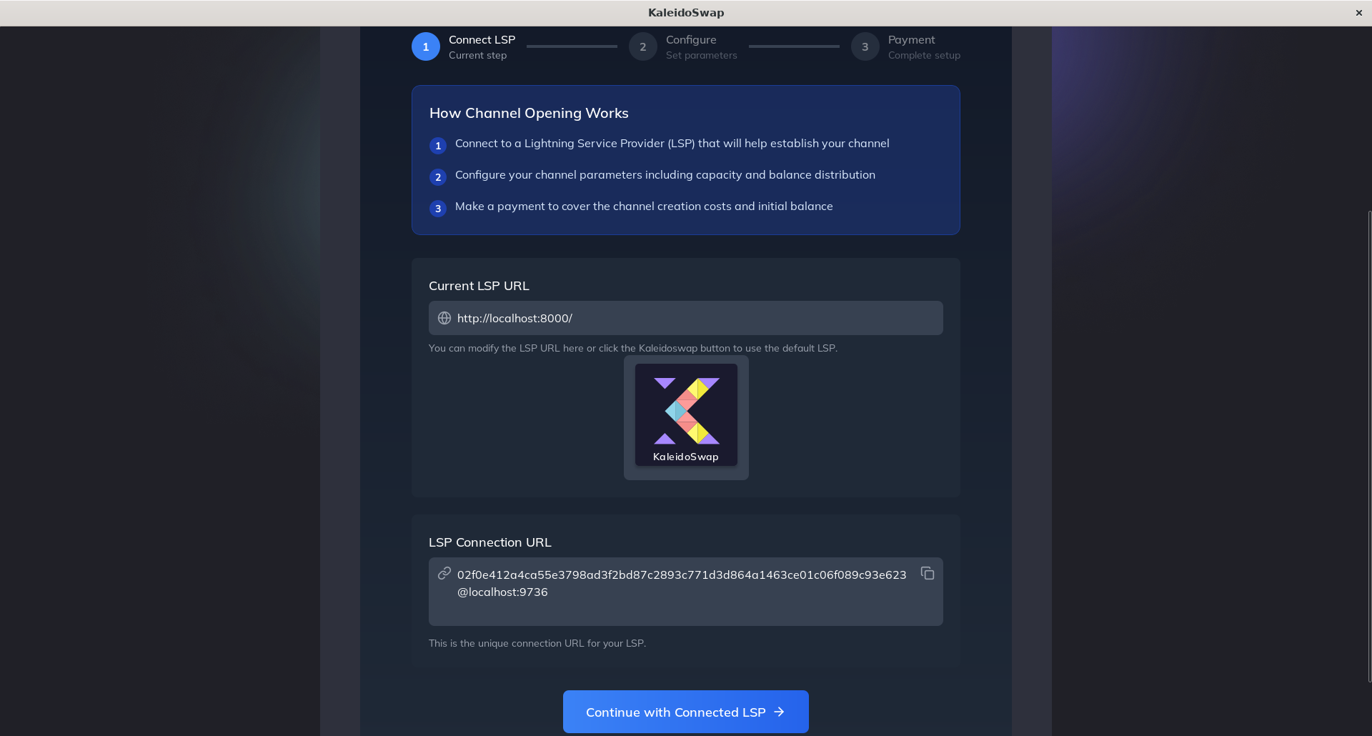 Channel Requests | KaleidoSwap Docs